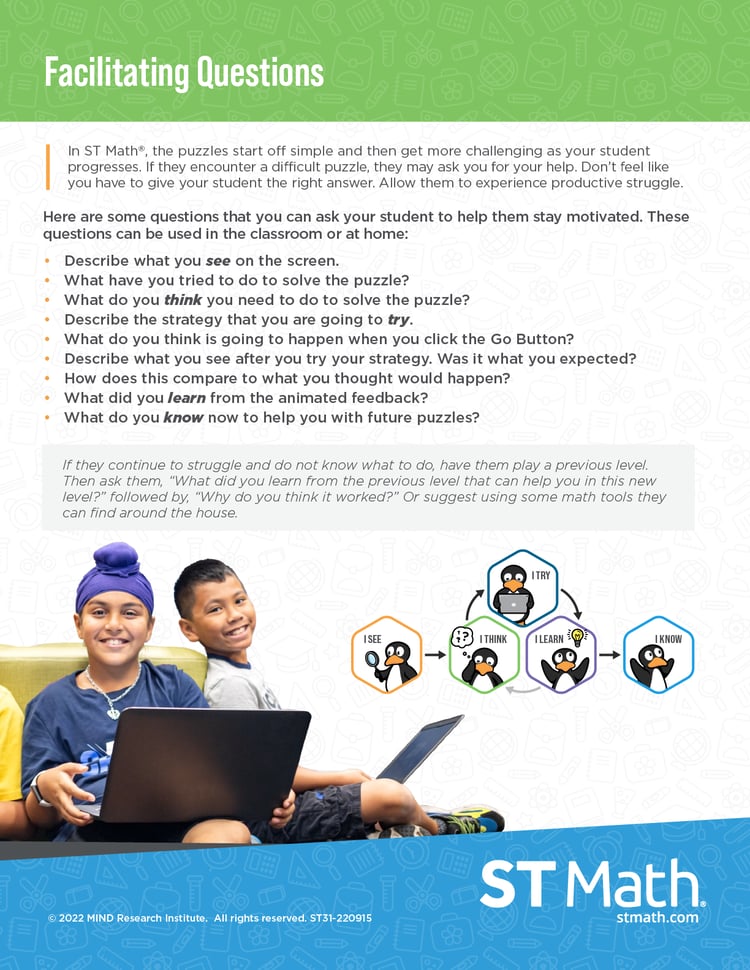 So Your Kid is New to ST Math…Now What?
