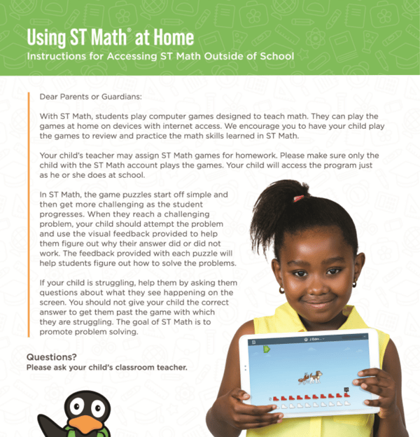 Parent's Guide to ST Math at Home