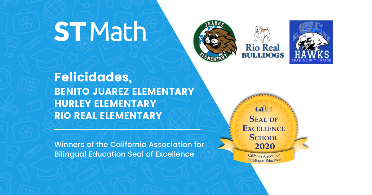 Three ST Math Schools Win CABE Seal of Excellence