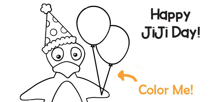 Celebrate Math on JiJi Day [Coloring Page Printable]